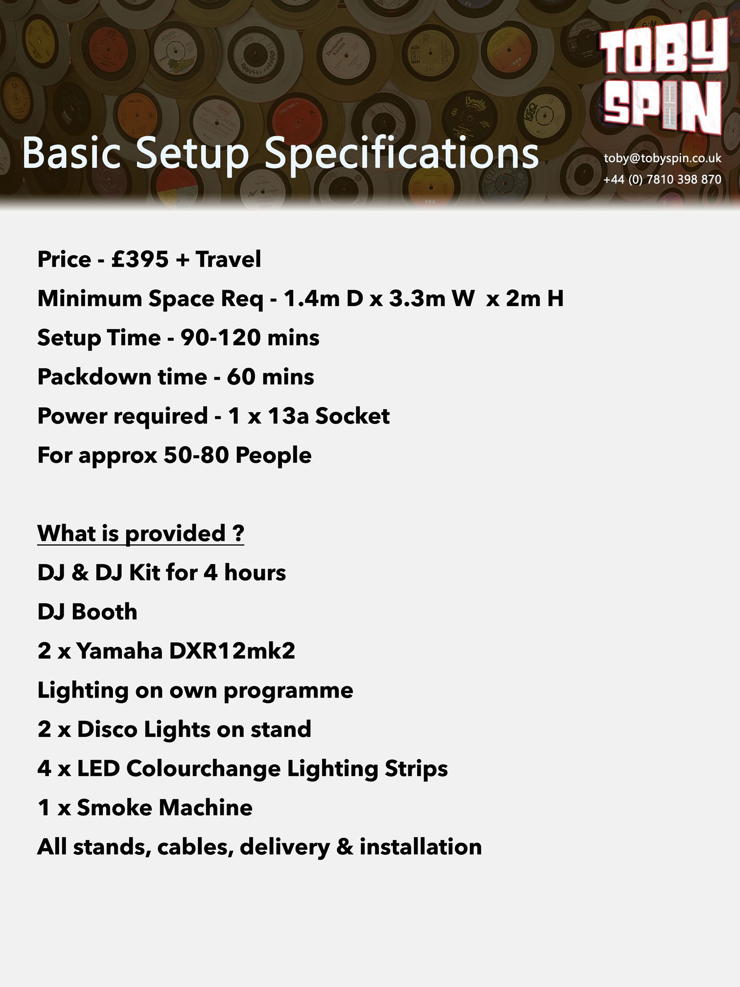 Basic Setup - www.tobyspin.co.uk